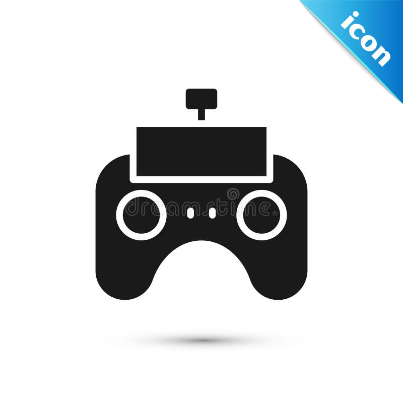 Grey Remote Control Icon Isolated on White Background. Vector Stock ...