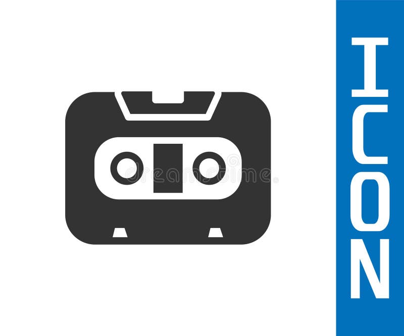 Grey Car Audio Icon Isolated on White Background. Fm Radio Car Audio ...