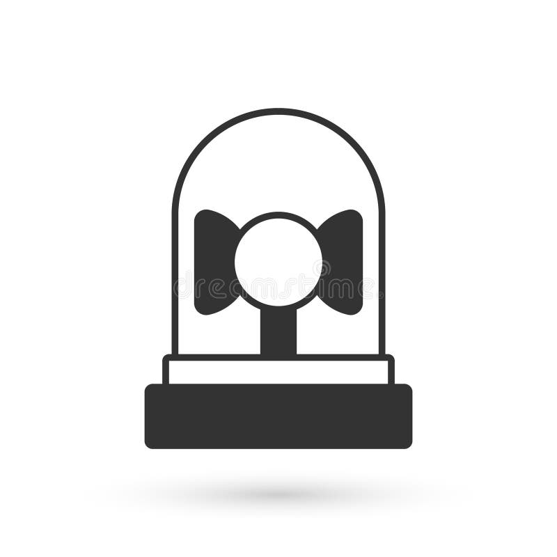 Grey Ringing Alarm Bell Icon Isolated on White Background. Fire Alarm ...