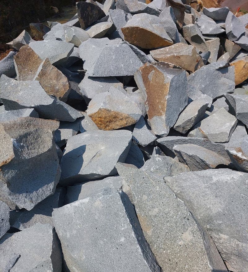 Grey River Rock Fragments in the Mountains Stock Image - Image of river ...