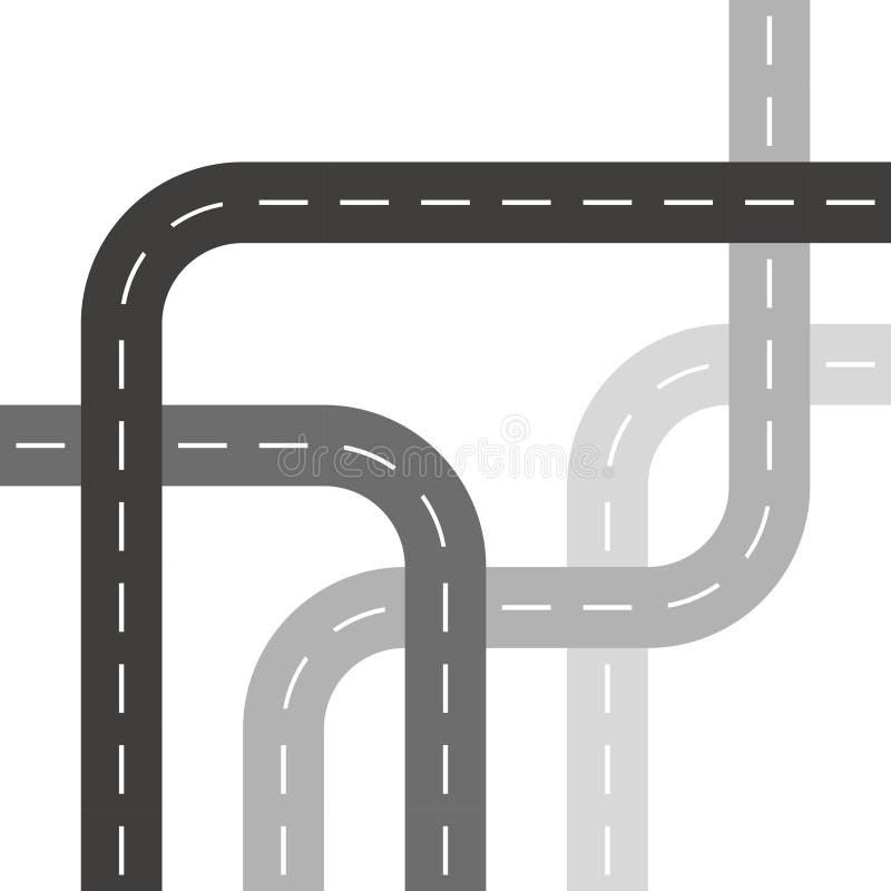 Grey Roads or Streets in Threaded Weave Pattern Transport Concept Stock ...