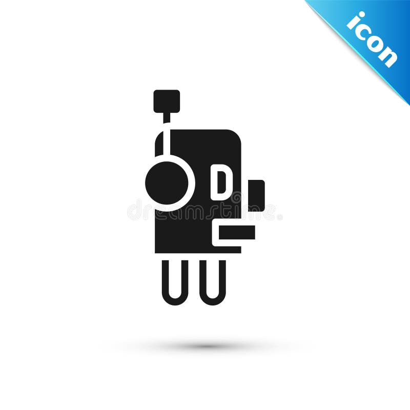 Grey Robot Icon Isolated on White Background. Artificial Intelligence ...