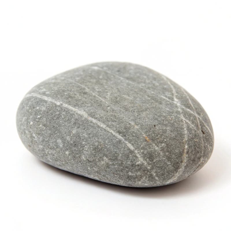 Grey Rock Isolated on White Background Stock Illustration ...
