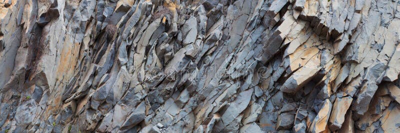 Grey Rock Mountain Panorama Background - Stone Texture Stock Photo ...