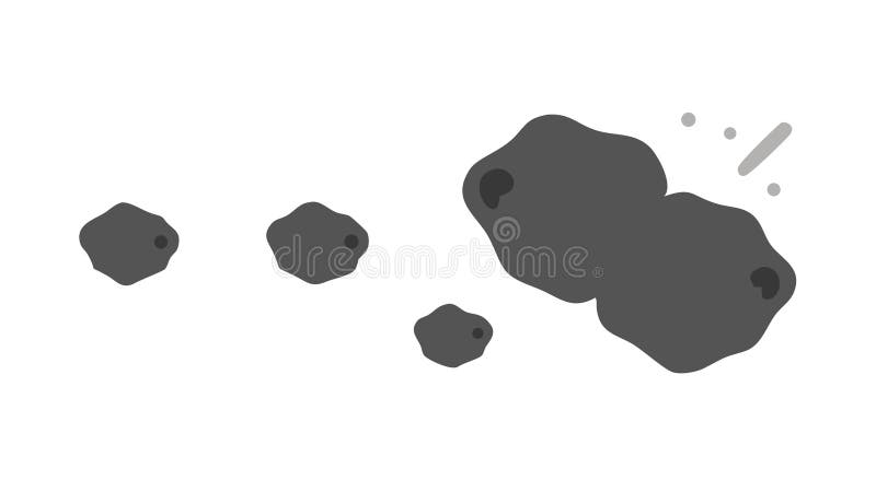Grey Rocks or Debris Icon for Nature or Destruction, Vector Design ...