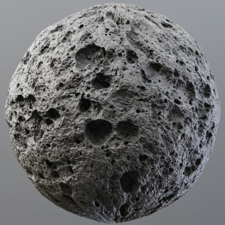 Grey Rocky Planet Surface Texture 3D Render Stock Illustration ...