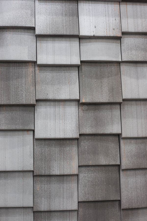 Grey Roofing Tile Side View Stock Image - Image of texture, roofing ...