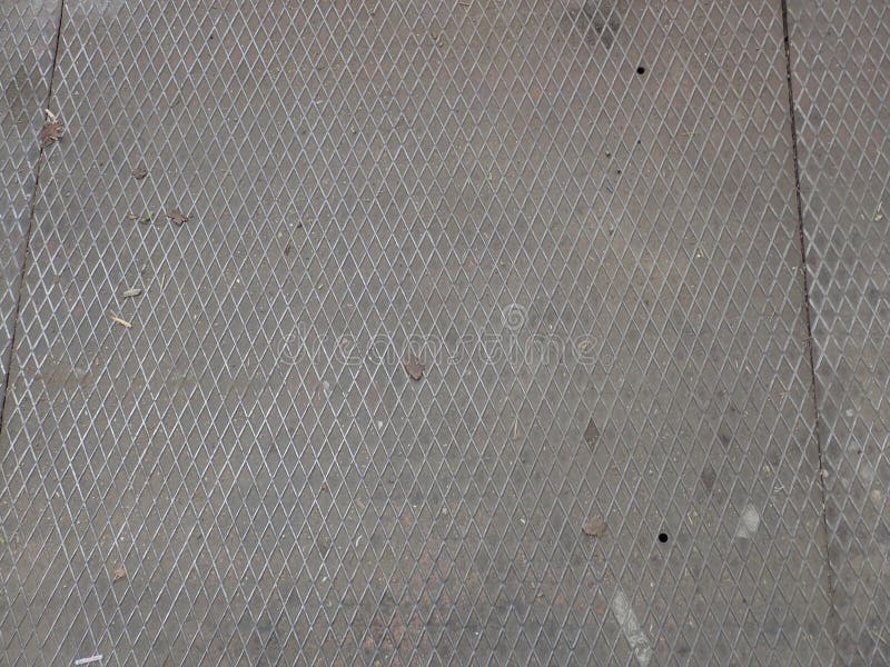Rough Texture of a Metal on the Floor Stock Image - Image of tread ...