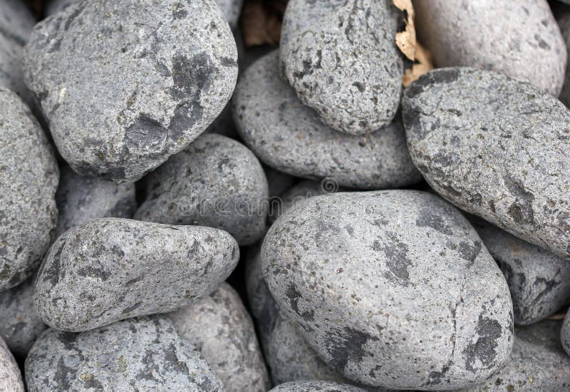 The Grey Round Stones Texture Macro Shot Stock Image - Image of surface ...