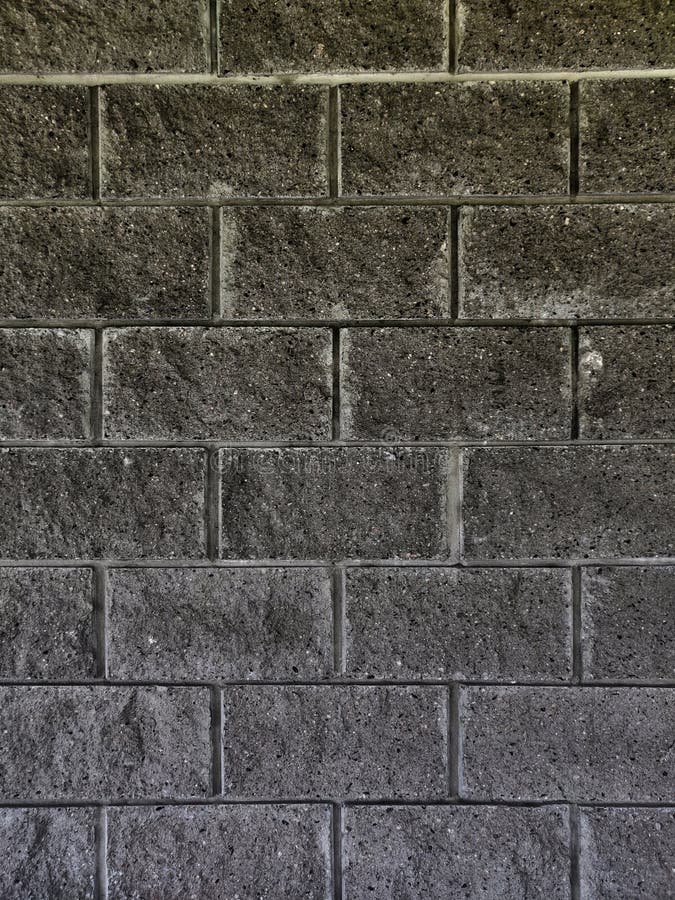 Grey Rustic Bricks Concrete Wall Background Stock Photo - Image of ...