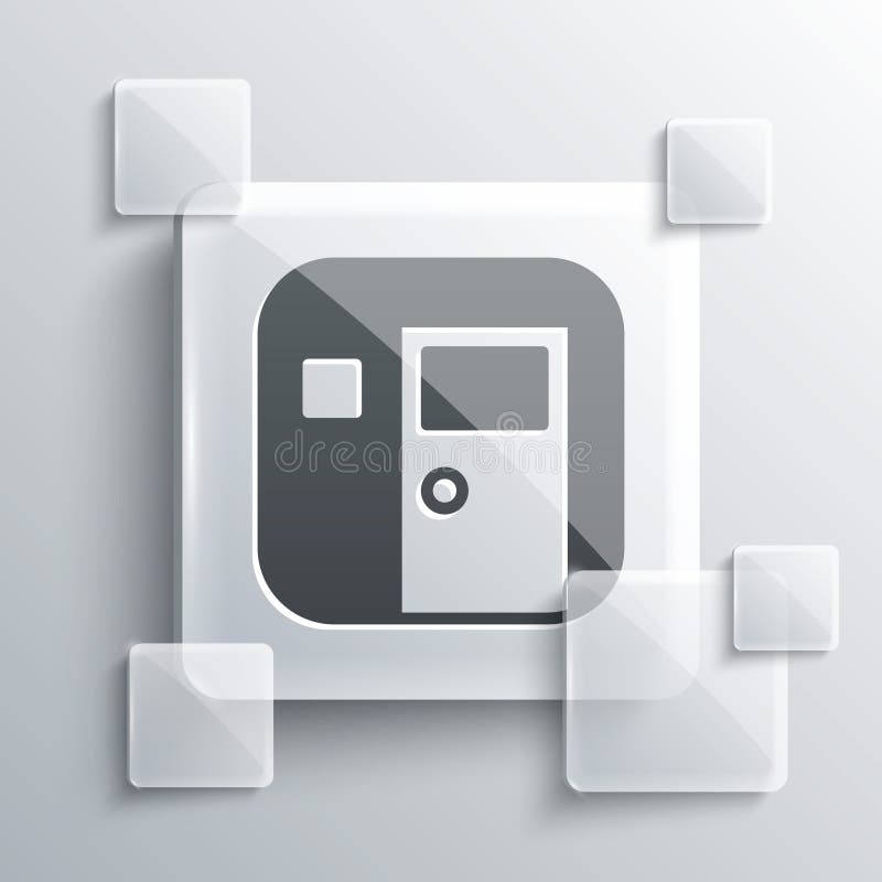 Grey School Classroom Icon Isolated on Grey Background. Back To School ...