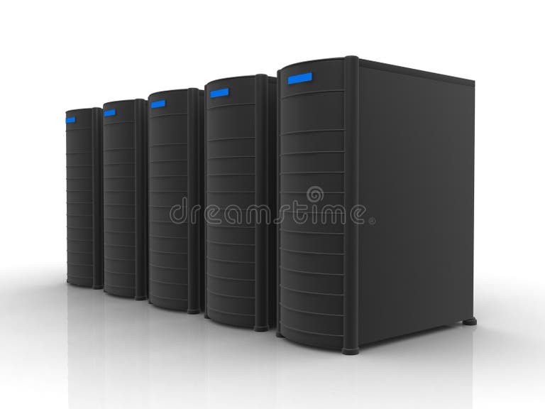 Grey servers stock illustration. Illustration of datacenter - 13986556