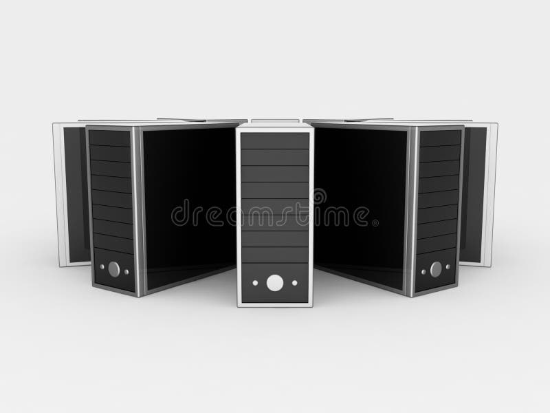 Servers Network stock illustration. Illustration of isolated - 12111958