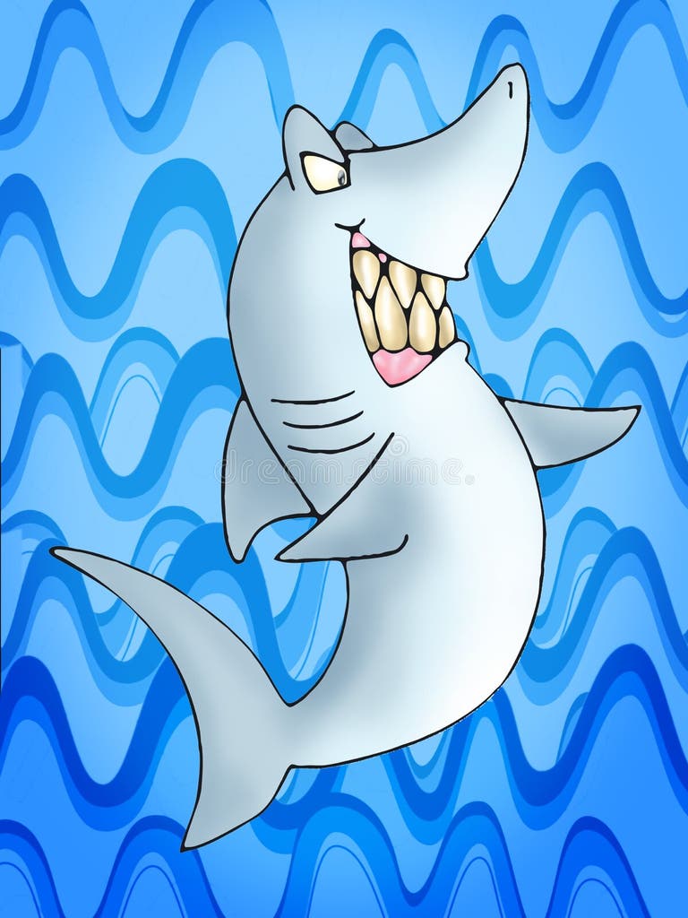 Grey Shark Cartoon Stock Illustrations – 820 Grey Shark Cartoon Stock ...