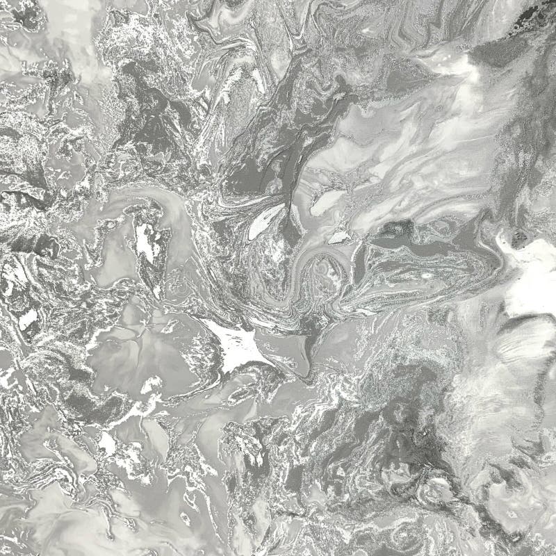 Grey and Silver Marble Effect Wallpaper Texture with Glitter Stock ...