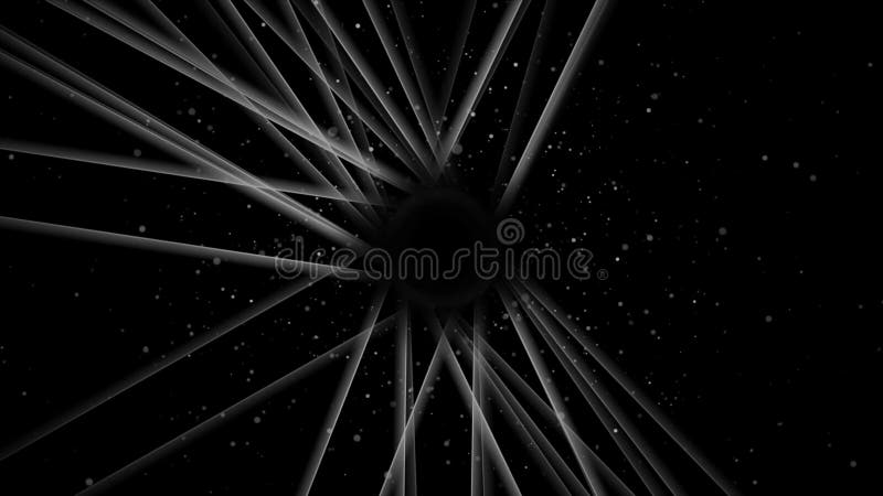 Grey Silver Starry Rays with Sparkling Particles Abstract Motion ...