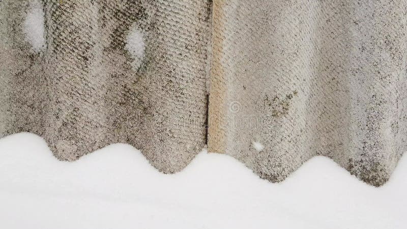 Asbestos Sheet Metal Roof of an House Stock Footage - Video of ...