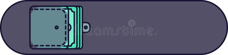 Grey Slider Switch with Open Money Wallet Symbol Stock Vector ...