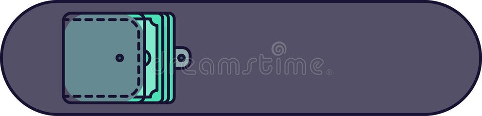 Grey Slider Switch with Open Money Wallet Symbol Stock Vector ...