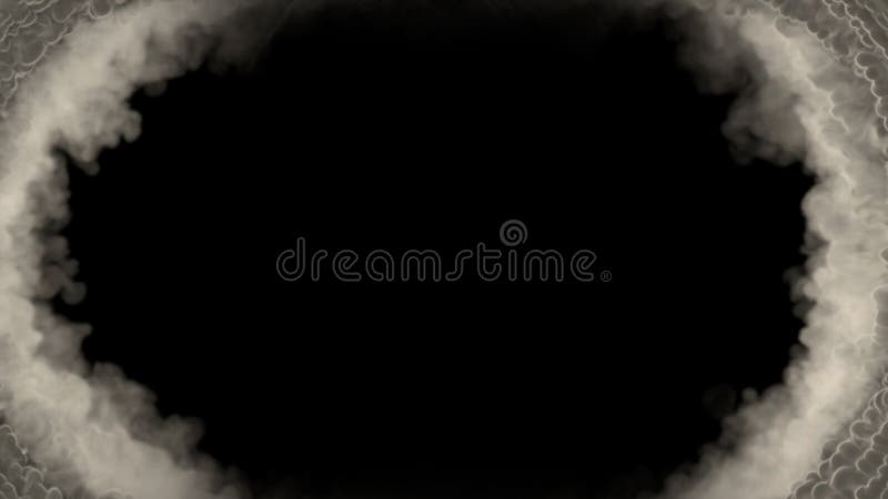 Grey Smoke Frame for Content Like Tunnel in Clouds, Isolated - Object ...
