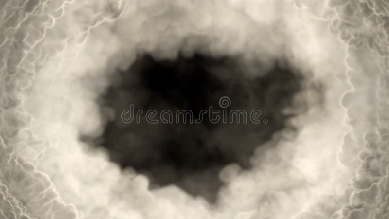 Grey Smoke Frame Like Tunnel in Clouds, Isolated - Object 3D ...
