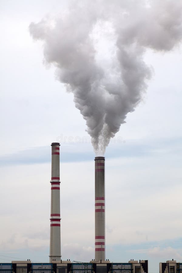 Smoke of Chimneys Writing CO2 and SO2 in the Sky Stock Photo - Image of ...