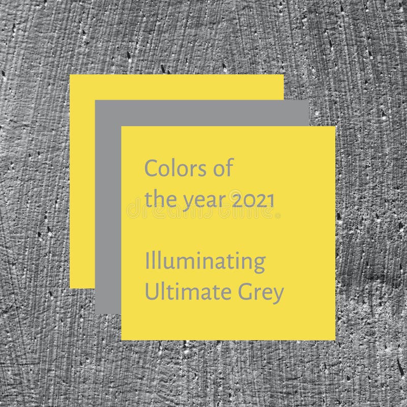 Grey Smooth Concrete Wall. Colors of Year 2021. Editorial Stock Image ...