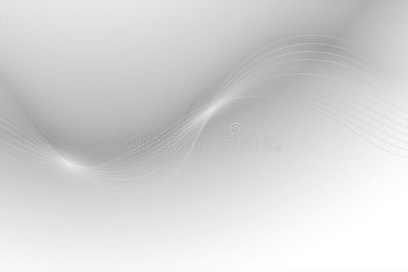 Grey Smooth Lines Shiny Background Vector Illustration Stock Vector ...