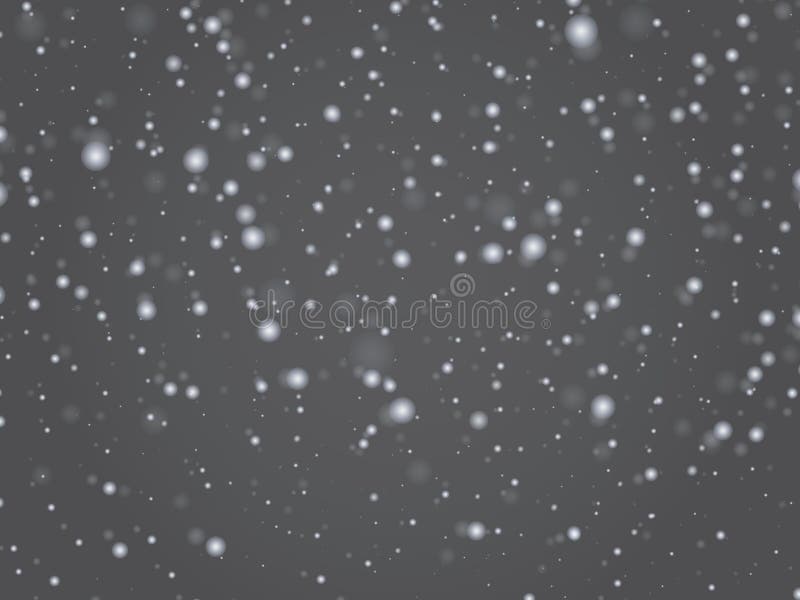 Grey Snow Clouds Seamless Pattern Stock Illustration - Illustration of ...