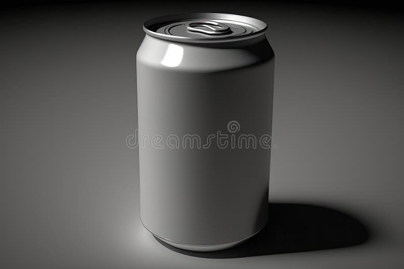 Grey soda can stock illustration. Illustration of aluminium - 273863801