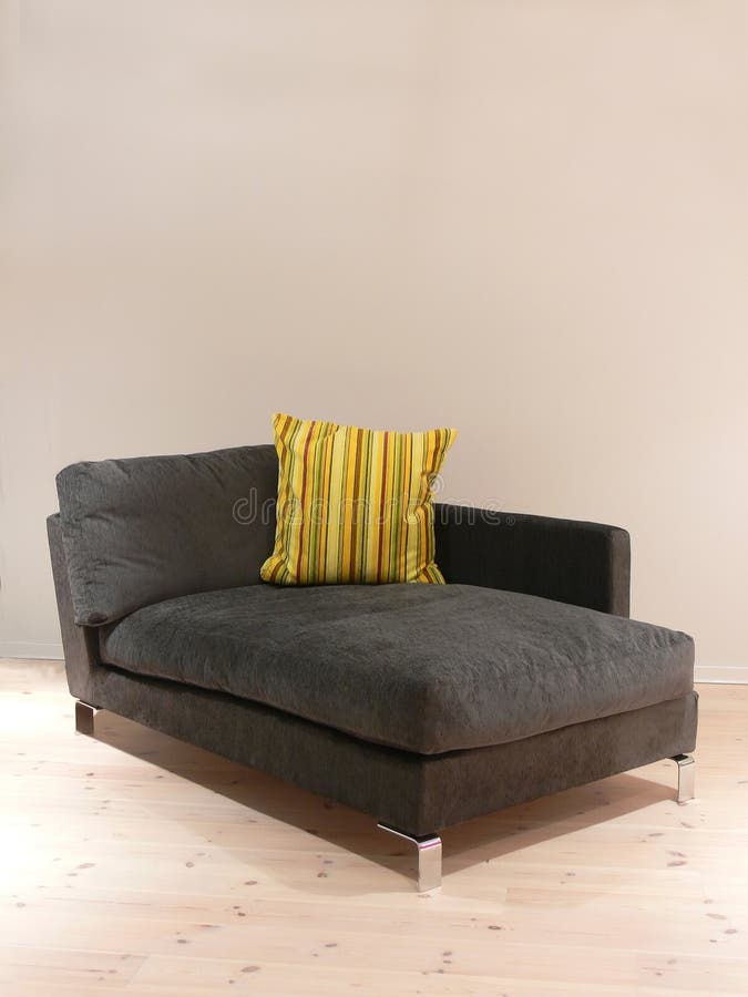 Grey Soft Easy Chair stock image. Image of floor, easy - 2914345