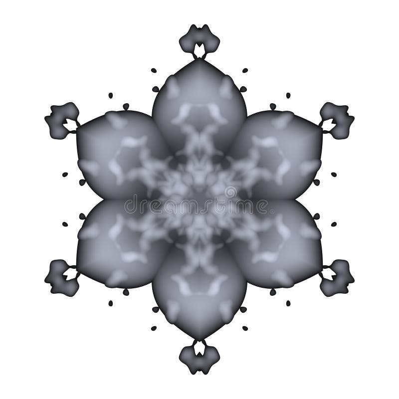 Grey Soft Flower Bloom Blossom Decoration Stock Illustration ...