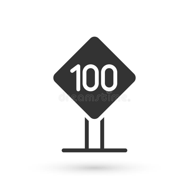 Set Speed Limit Traffic Sign 100 Km, Toilet, Cafe and Restaurant ...