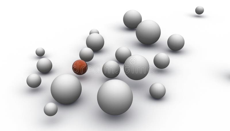 Grey spheres stock illustration. Illustration of wallpaper - 14754153