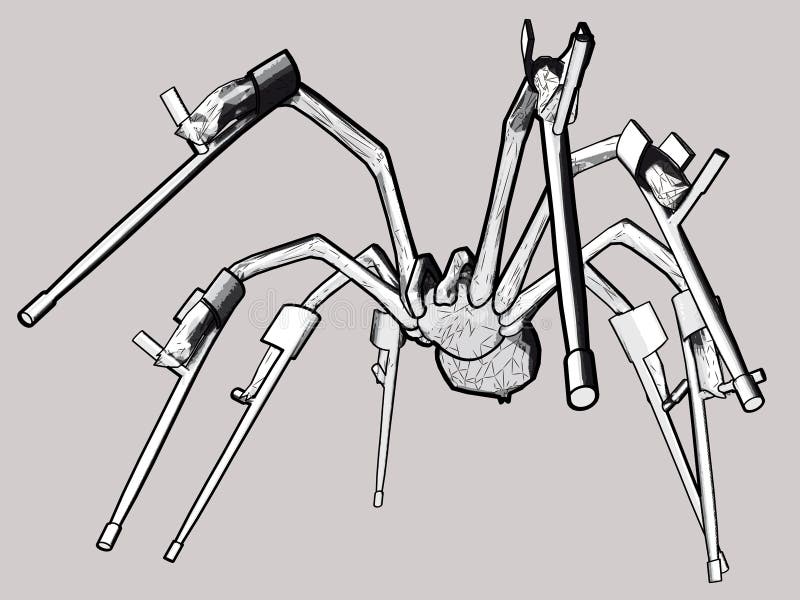 Spider Handicaped Stock Illustrations – 1 Spider Handicaped Stock ...