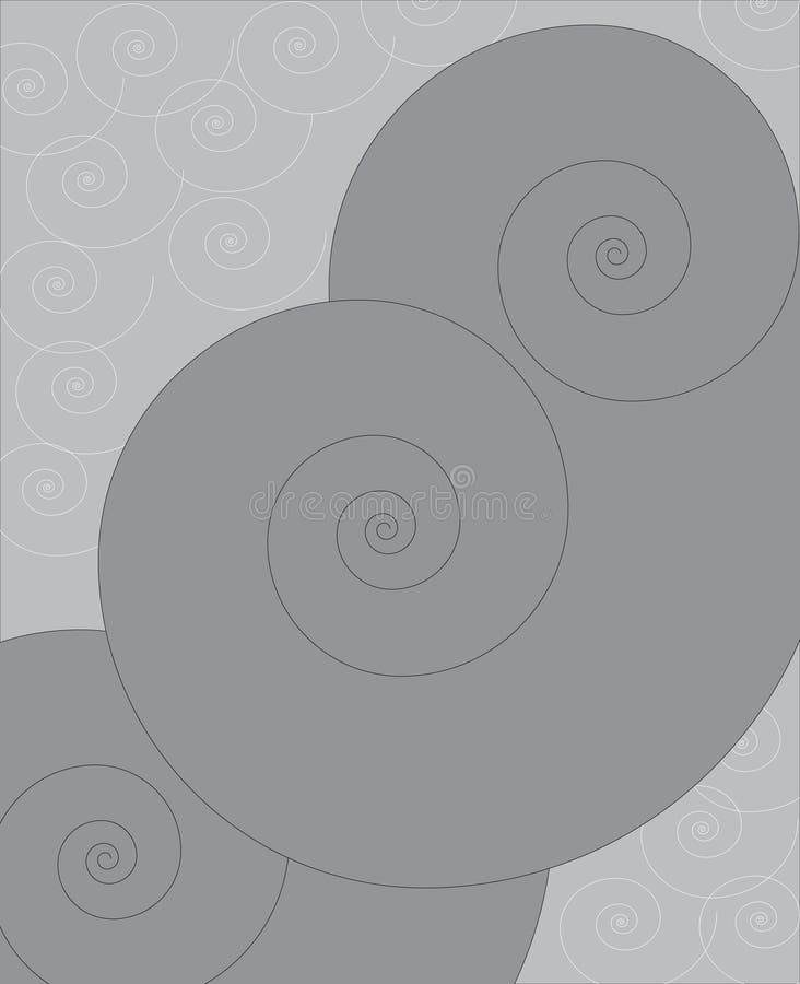 Grey Spiral Pattern Wallpaper for Use with Design Layouts Stock ...