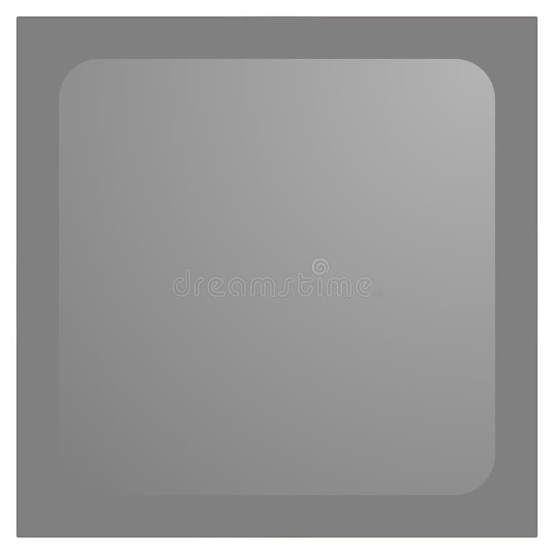 Grey square aqua button stock illustration. Illustration of internet ...