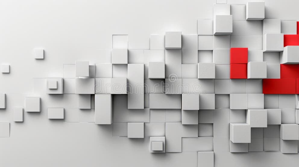 Geometric Minimalism: Sequence of Grey Squares Decreasing in Size ...