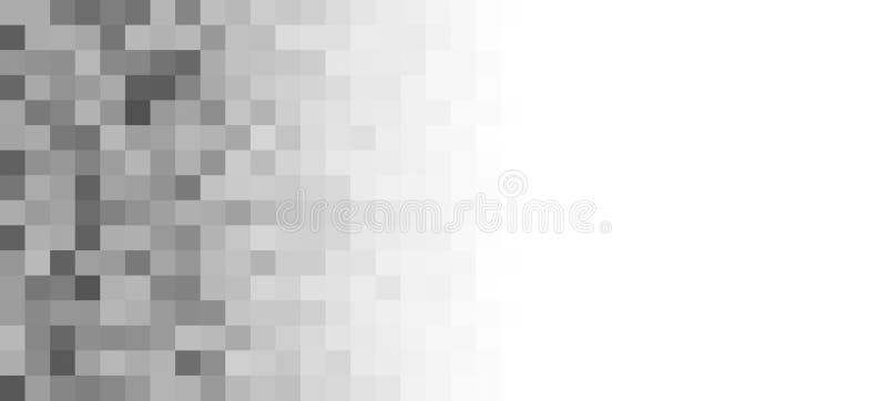 Fading Mosaic Of Squares Vanishing Pattern In Perspective Stock Vector