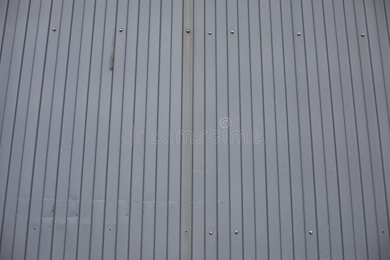 Grey Steel Wall. Steel Profile with Stiffeners Stock Photo - Image of ...