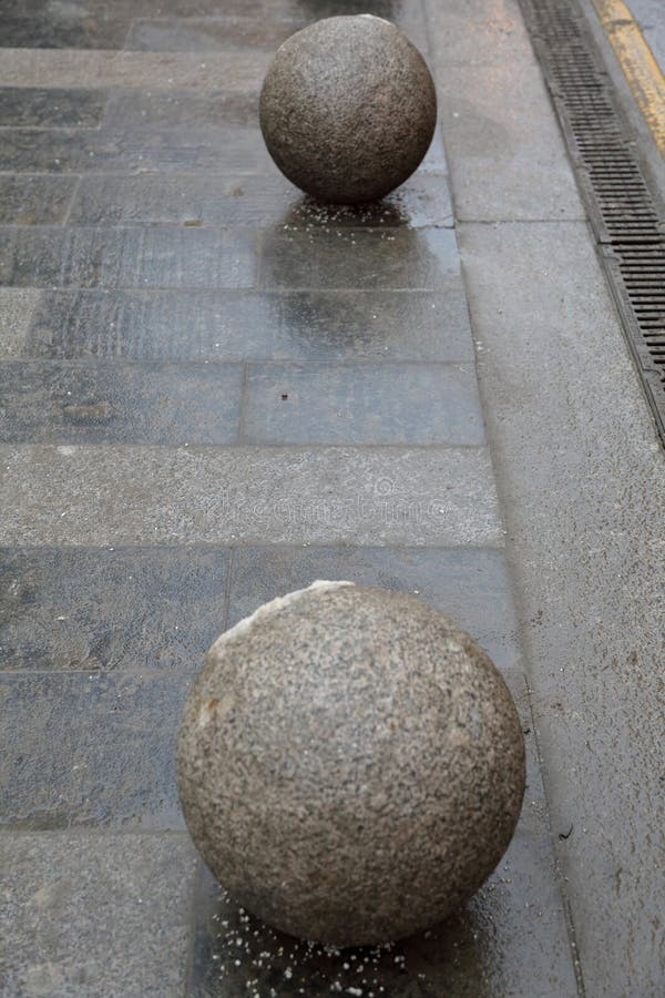 Grey stone ball stock image. Image of dirt, abstraction - 82753707