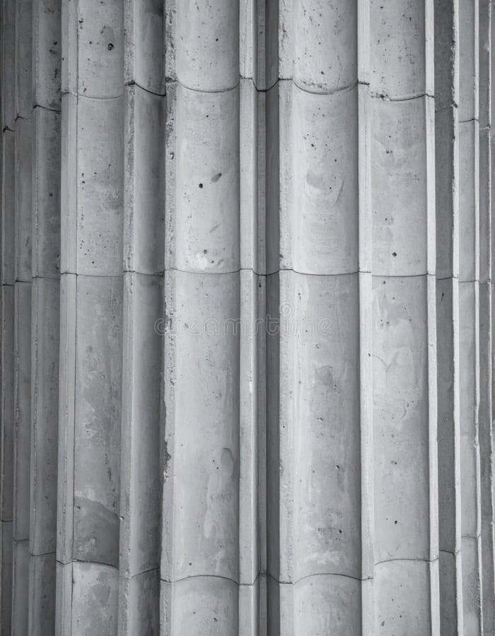 Grey Stone Column Texture Architectural Detail Stock Illustration ...