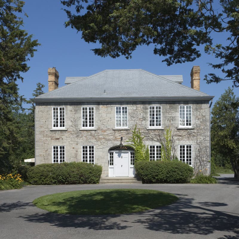 Grey stone Manor house stock image. Image of stone, driveway - 7503815