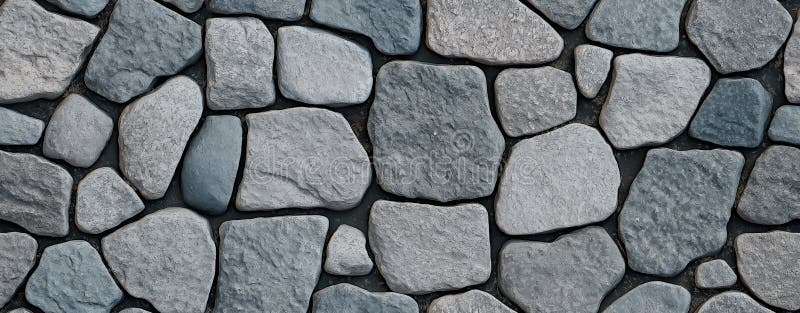 Grey Stone Wall Texture Cobblestone Background Rustic Masonry AI ...