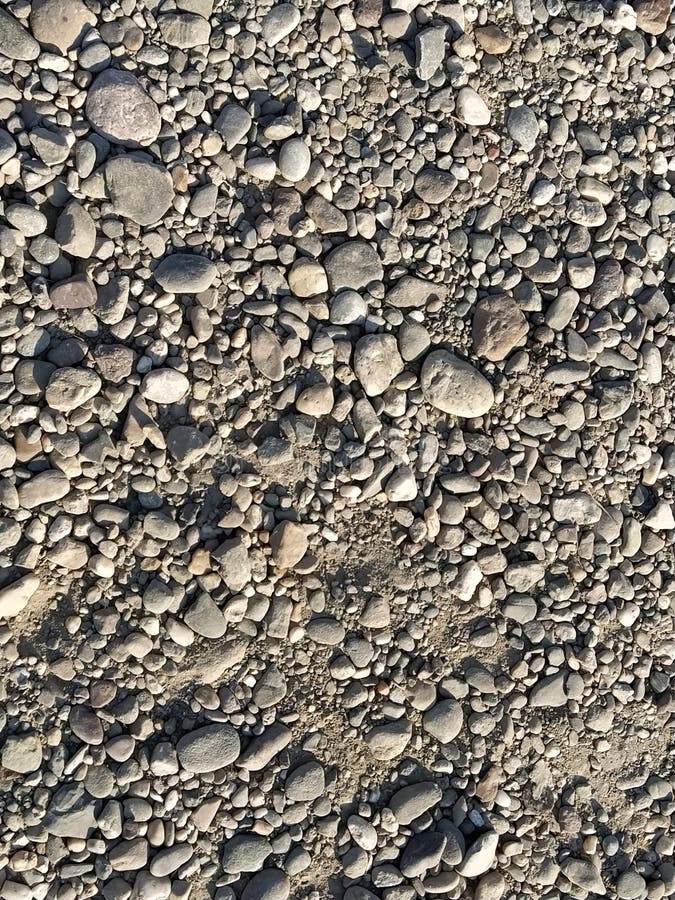Grey Stones Background. Gray Stones. Small and Large Crushed Stone ...