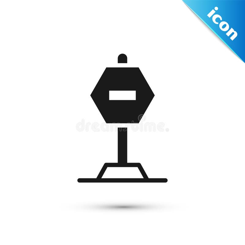 Grey Stop Sign Vector Eps10. Prohibition No Symbol, Warning and Stop ...