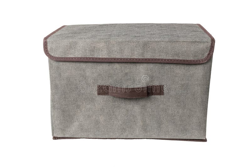 Grey Storage Container Isolated on a White Background Stock Image ...