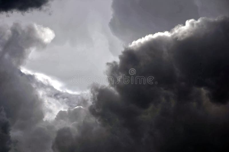 Grey Storm Clouds in the Sky Stock Image - Image of cumulus, dramatic ...