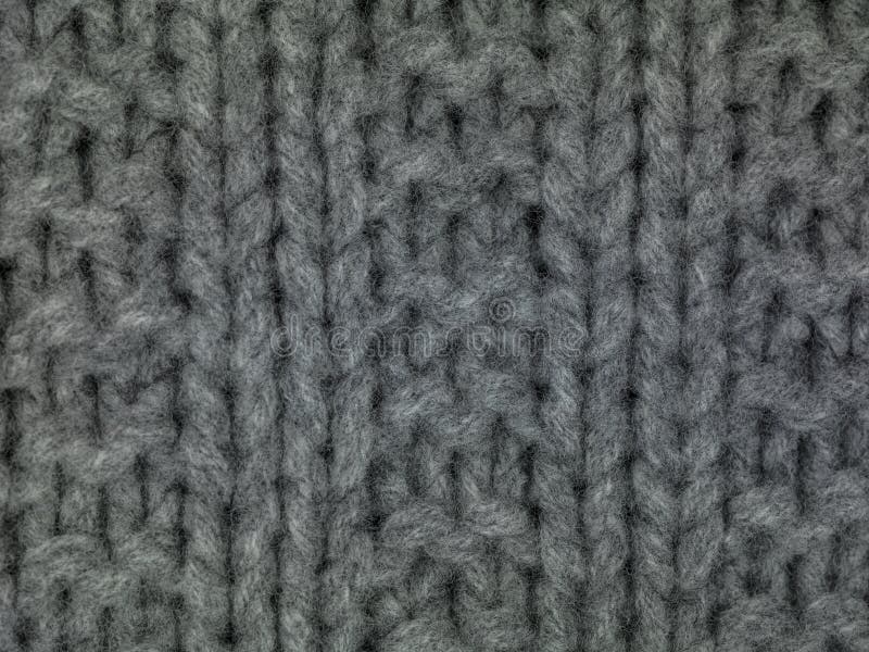 Grey Sweater Texture Close Up Background Stock Photo - Image of ...