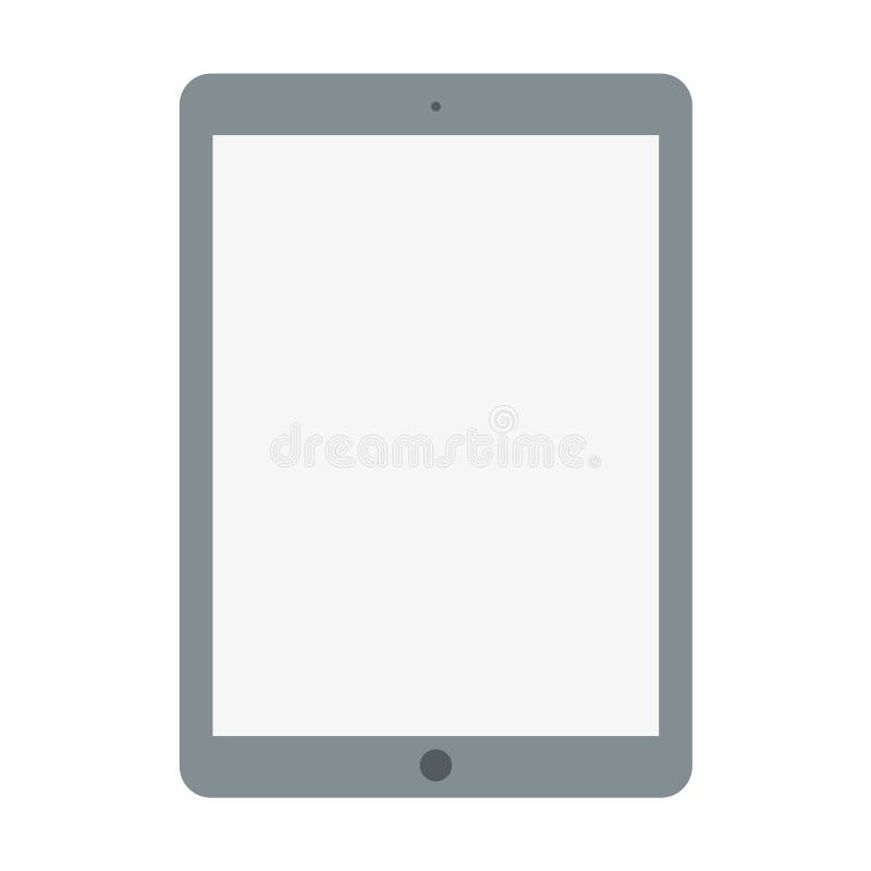 Grey Tablet Cartoon Style Vector Eps10. Grey Tablet Cartoon Style Black ...